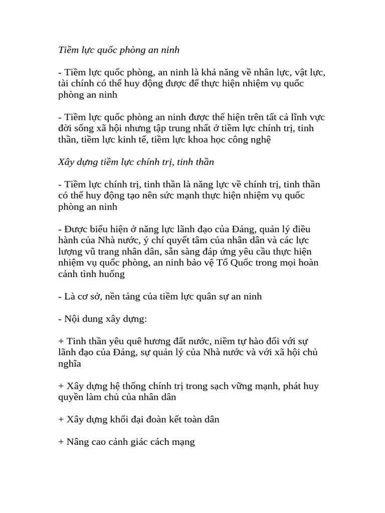 Tiềm lực QPAN là gì | PDF
