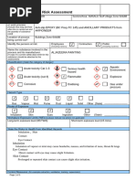 COSHH Risk Assessment for Painting | PDF | Paint | Hazards