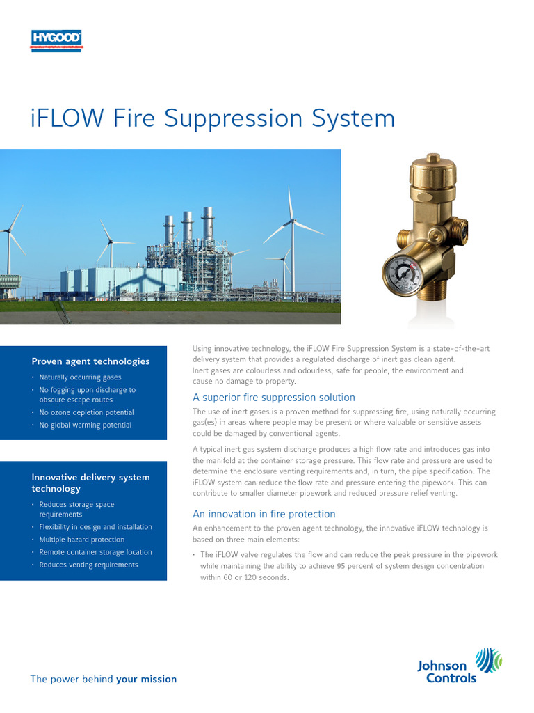 HYGOOD iFLOW Fire Suppression System | PDF | Firefighting | Gases
