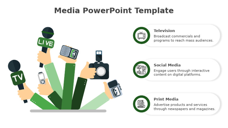 SlideEgg - 23211 Media PowerPoint Templates Green | PDF