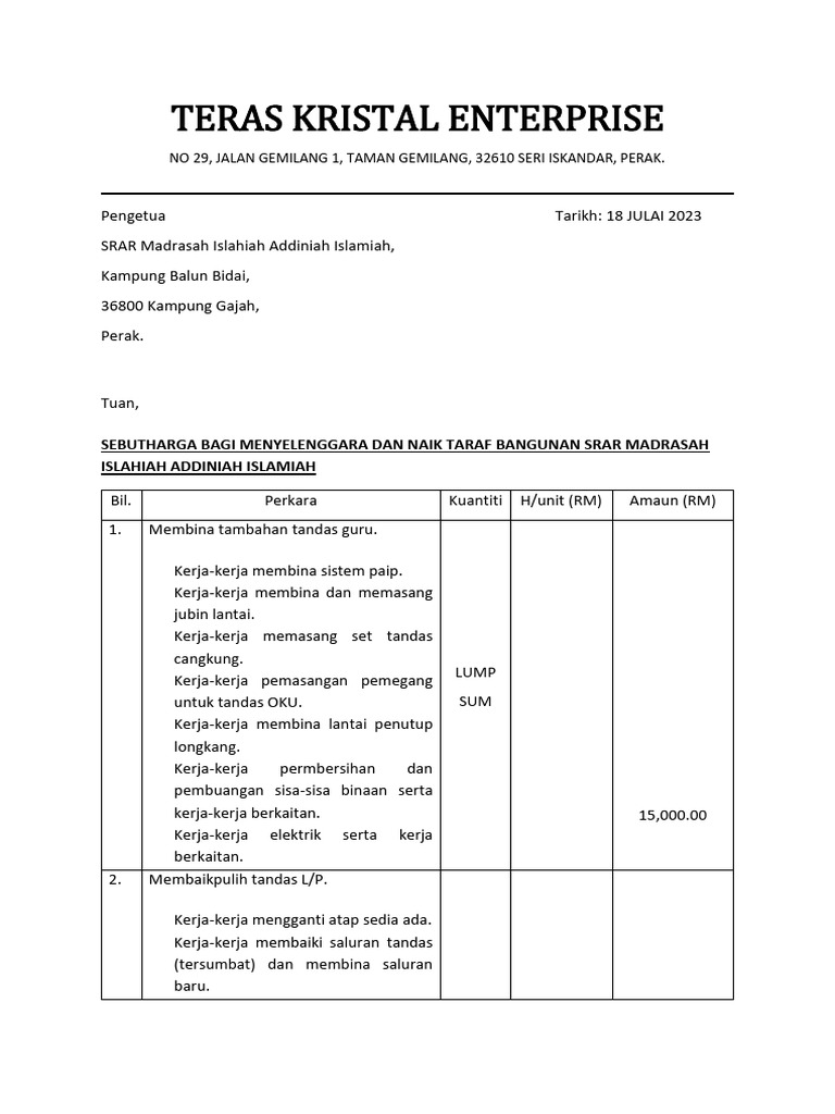 Sharga Teras Kristal New | PDF | Griya & Taman