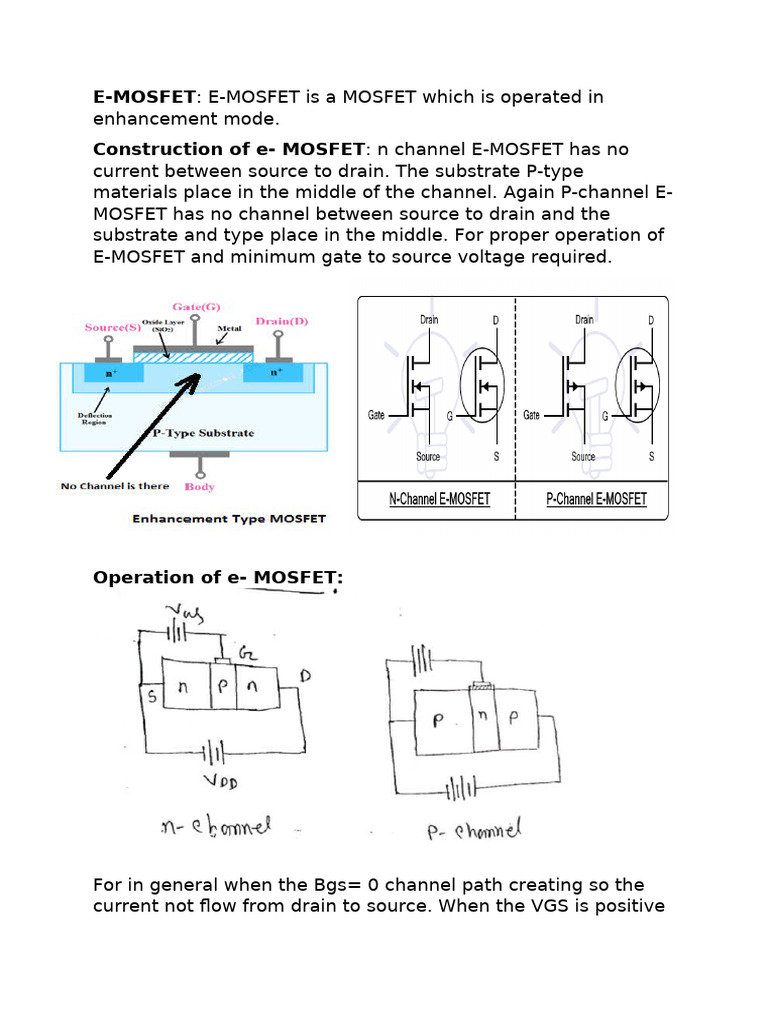 E-MOSFET | PDF