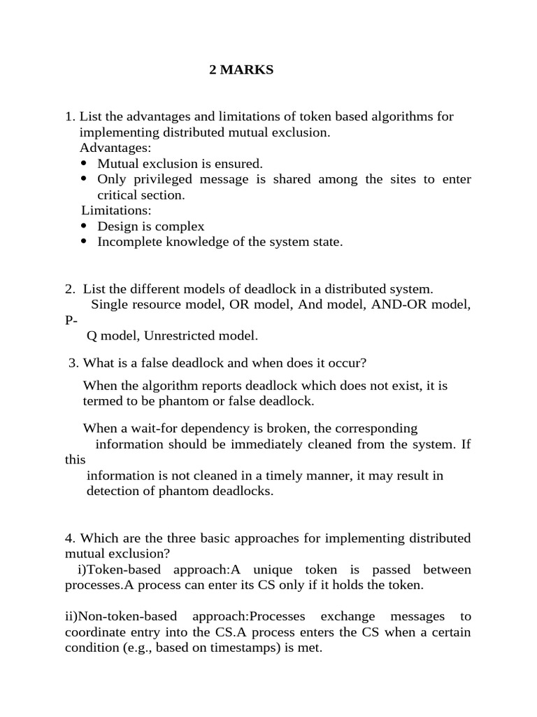 DC 2 MARKS New | PDF | Scalability | Cloud Computing