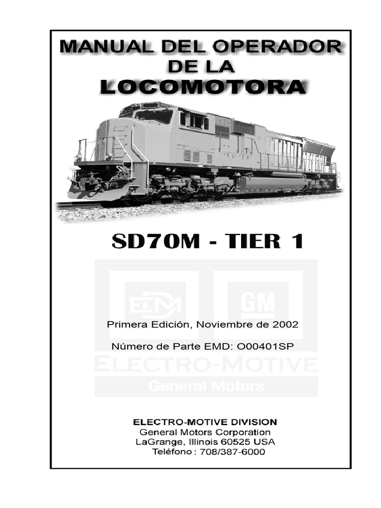 SD70M Tier1 Lom Spanish | PDF | Cambiar | Locomotoras