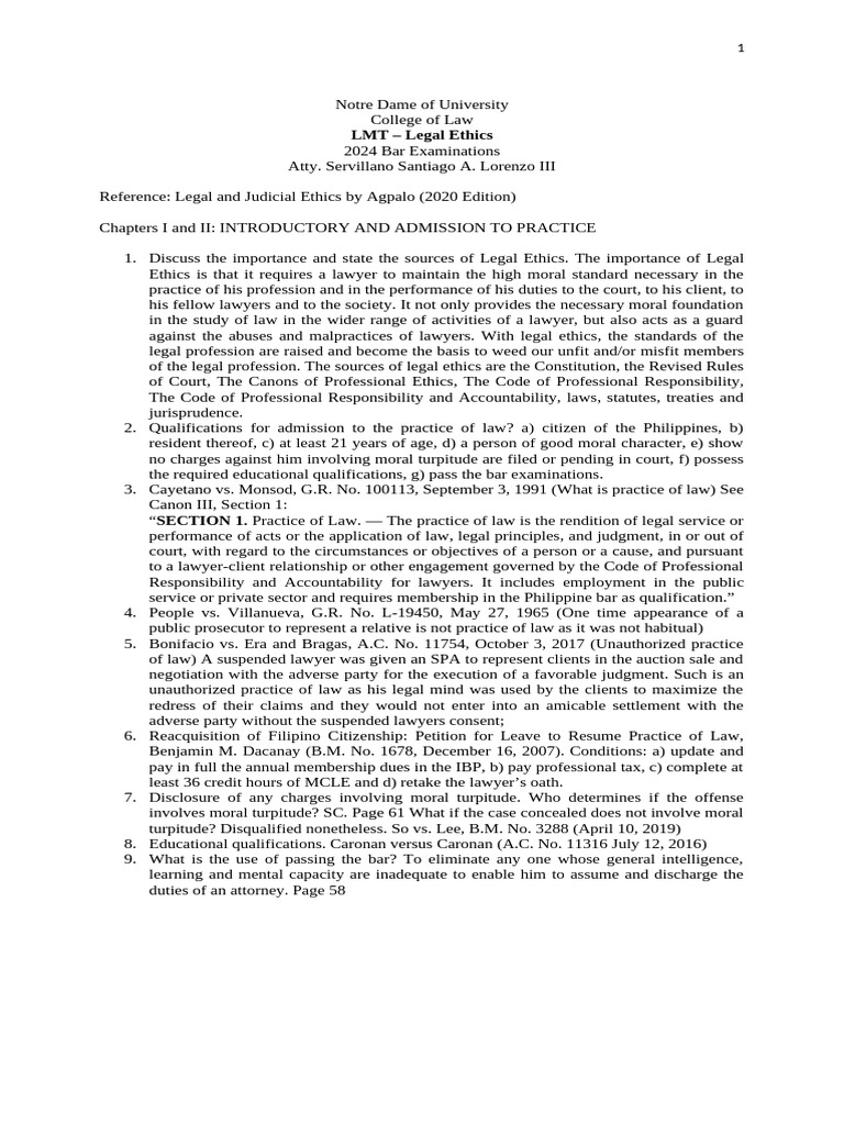 LMT CPRA 2024 Bar Examinations | PDF | Lawyer | Practice Of Law