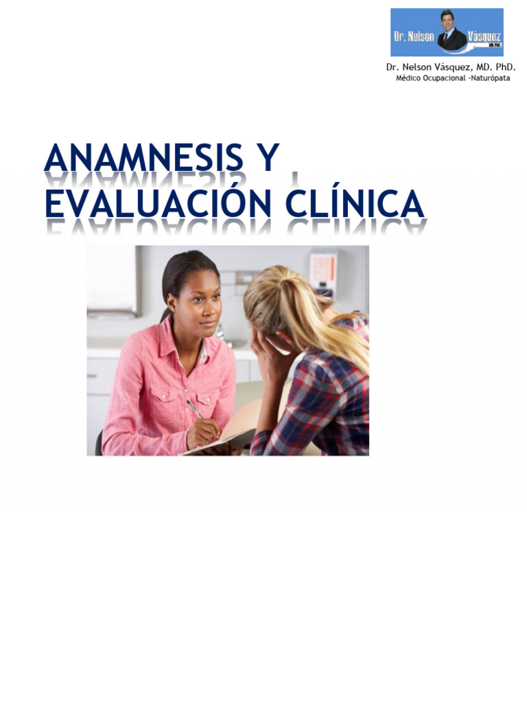 Anamnesis y Evaluación Clínica | PDF | Medicina | Cuidado de la salud