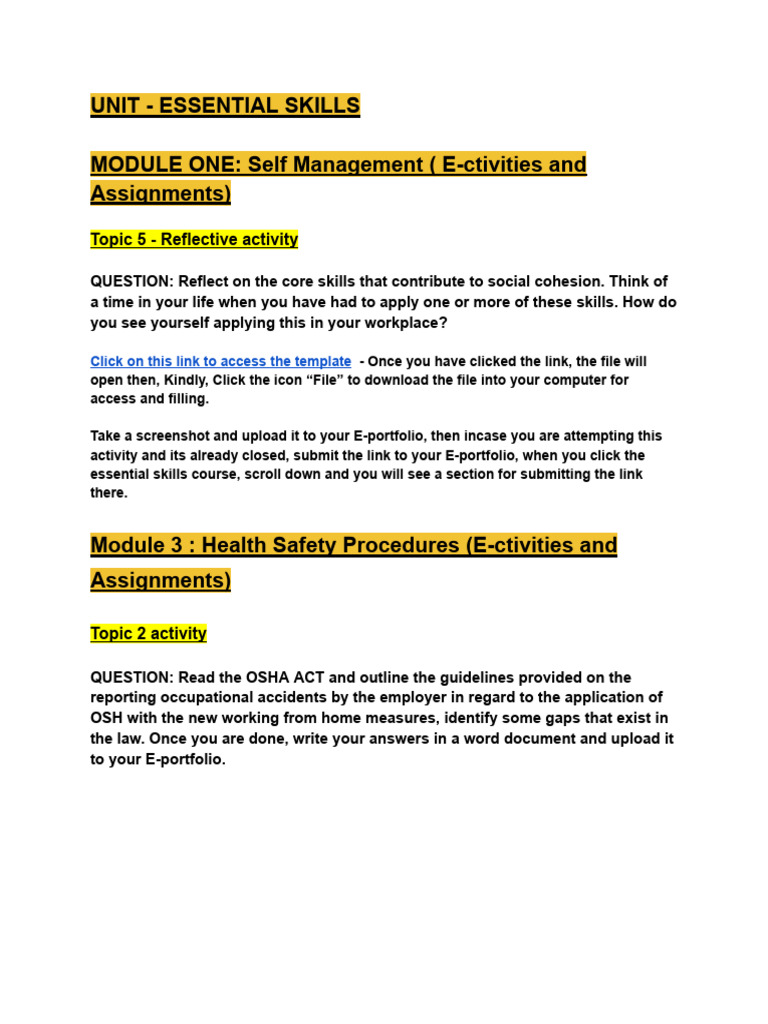 All Term 2 Units - Assignments and E-Ctivities | PDF | Learning | Educational Technology
