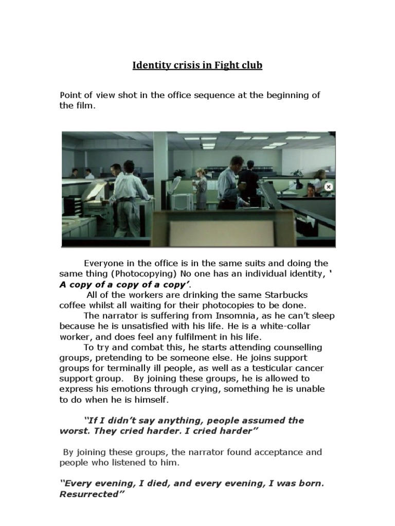 Themes of Fight Club | PDF