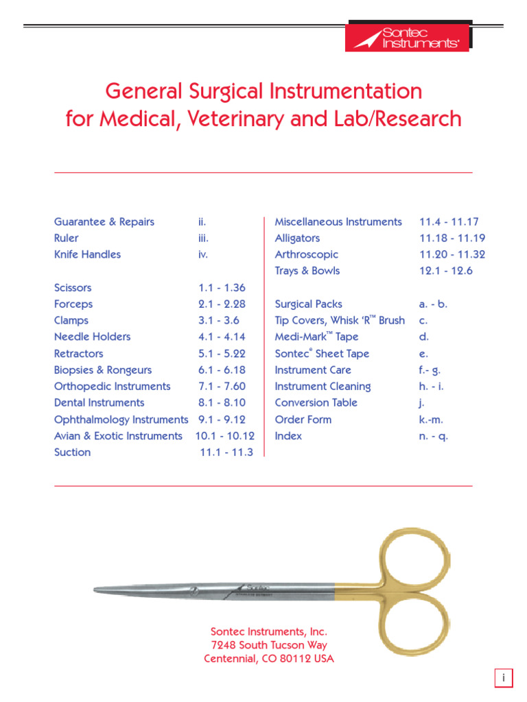 General Surgical Instrumentation For Medical, Veterinary and Lab ...