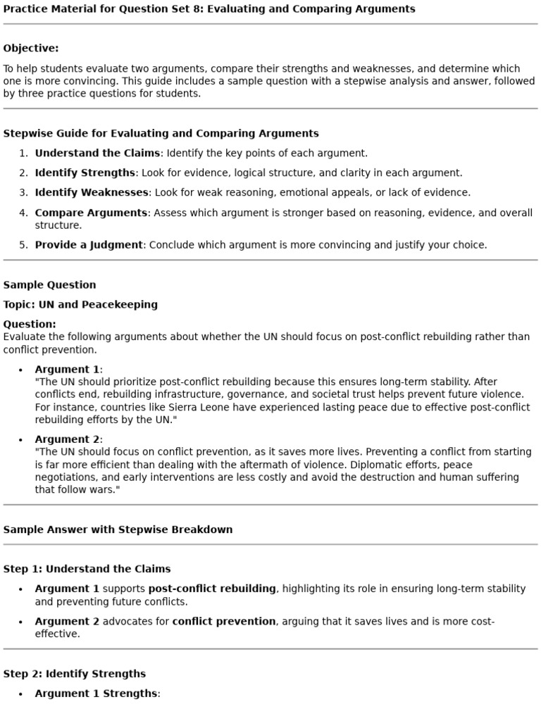 Question Set 8 | PDF | Argument | Crimes