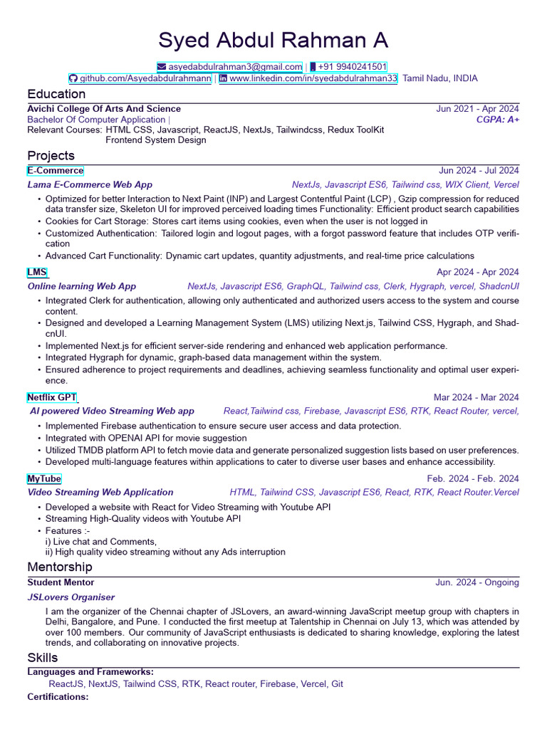 Omar S Resume | PDF | Computing | Software Engineering