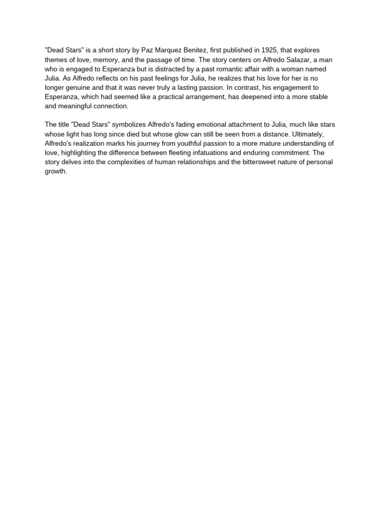 "Dead Stars: Love and Memory Explored" | PDF | Poetry | General Fiction