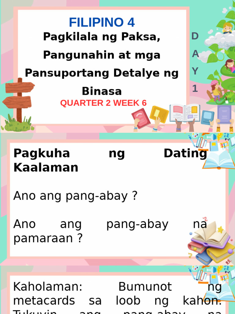 Filipino 4-Q2-W6 | PDF