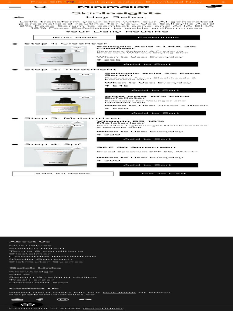 Skin Insights - Minimalist | PDF