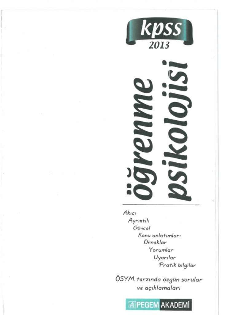Ogrenme Psk. | PDF