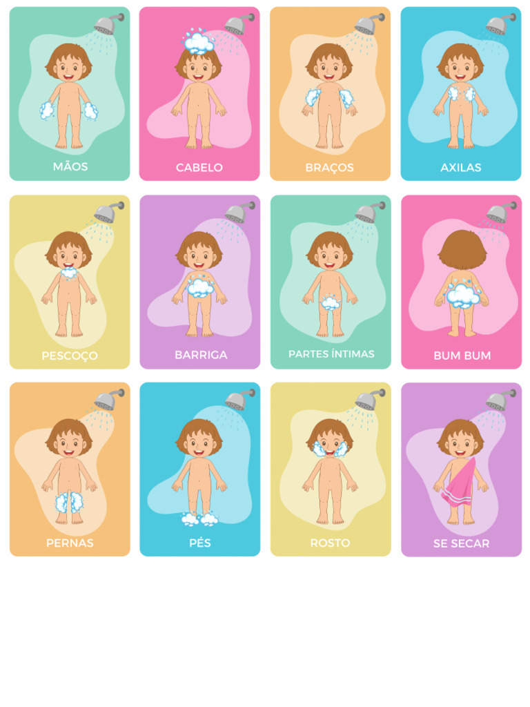 PASSO A PASSO BANHO Meninas | PDF