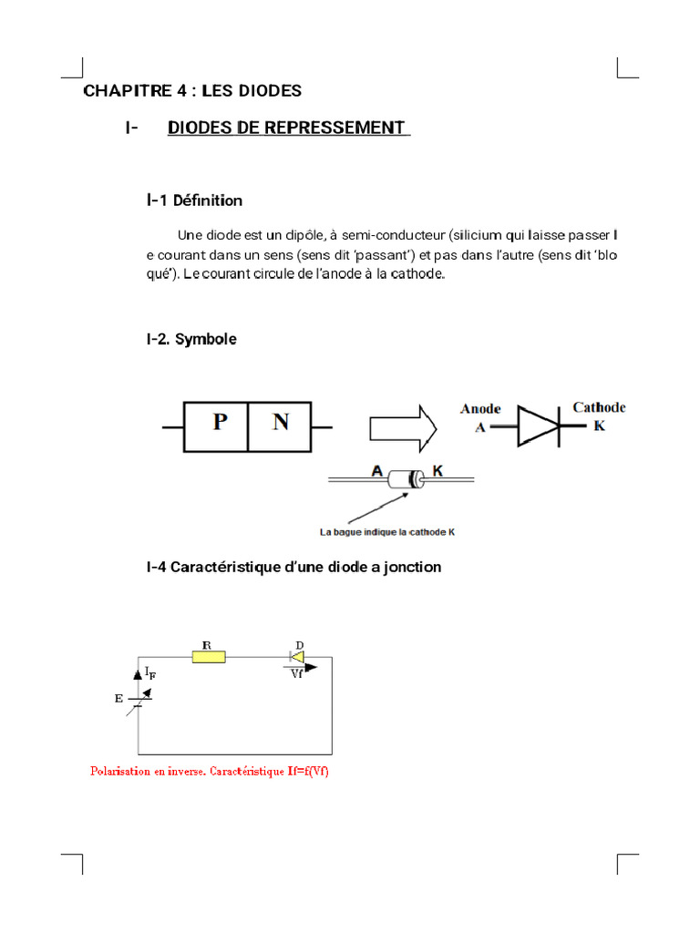 COURS DE DIODE CHAPITRE 4 tf5 - Phoenix | PDF