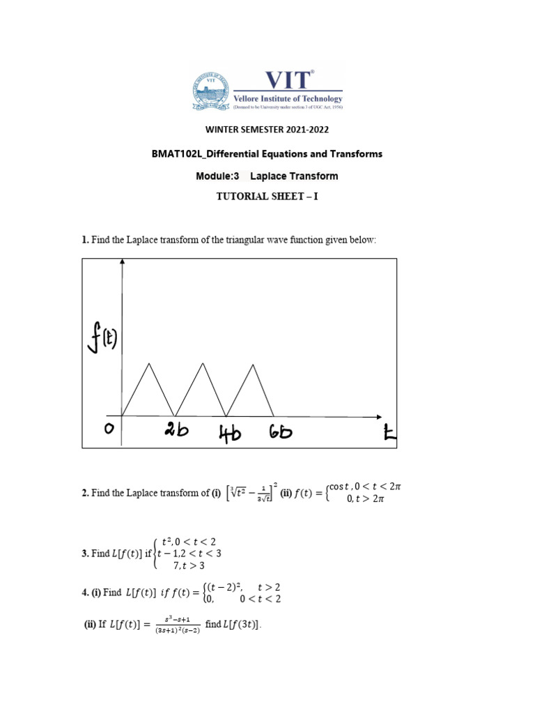 TutorialSheet1 Module3 | PDF | Computers