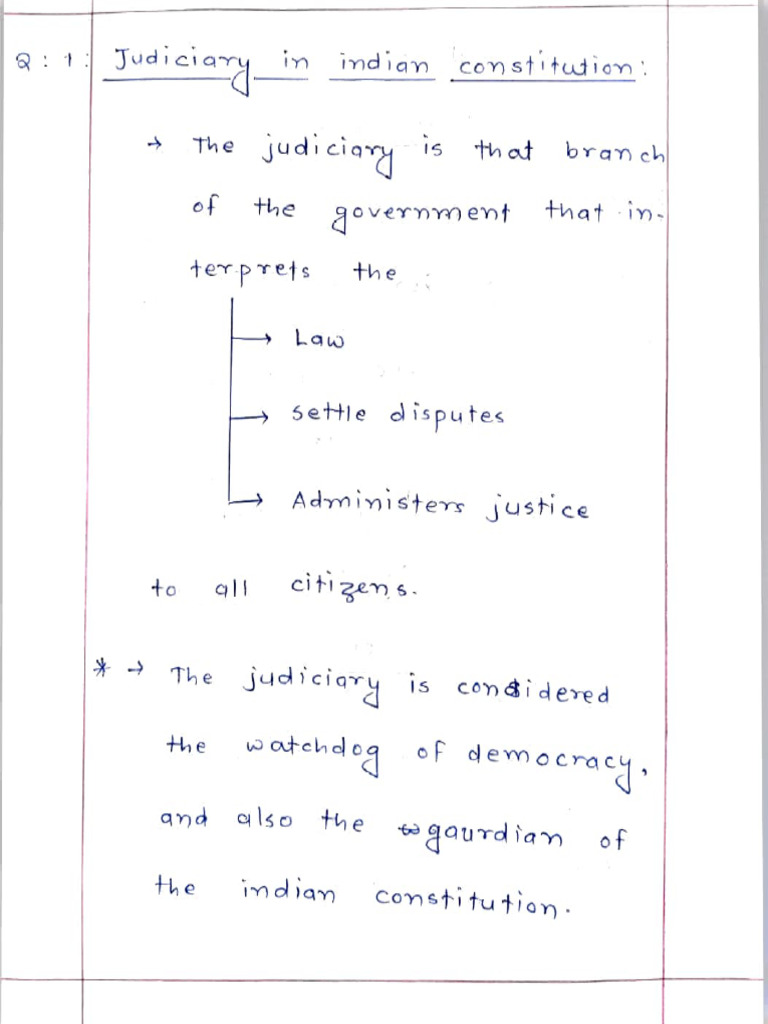 Handwritten Judiciary Marks Enrichment Notes | PDF