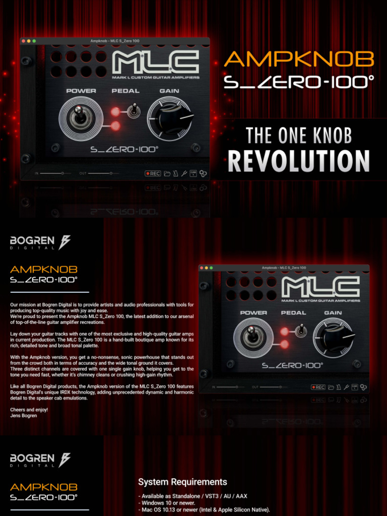 Ampknob MLC S - Zero 100 - User Manual | PDF