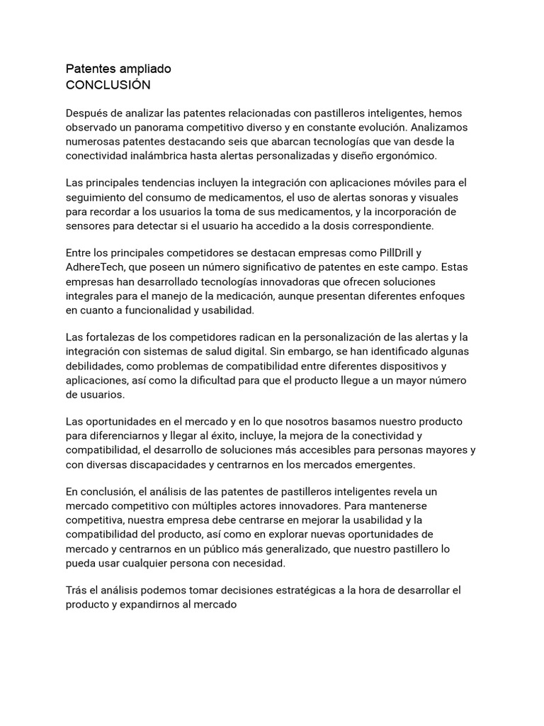 Patentes Ampliado | PDF | Usabilidad | Software de la aplicacion
