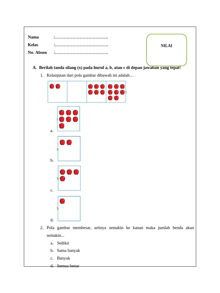 Lembar Kerja Peserta Didik Matematika | PDF