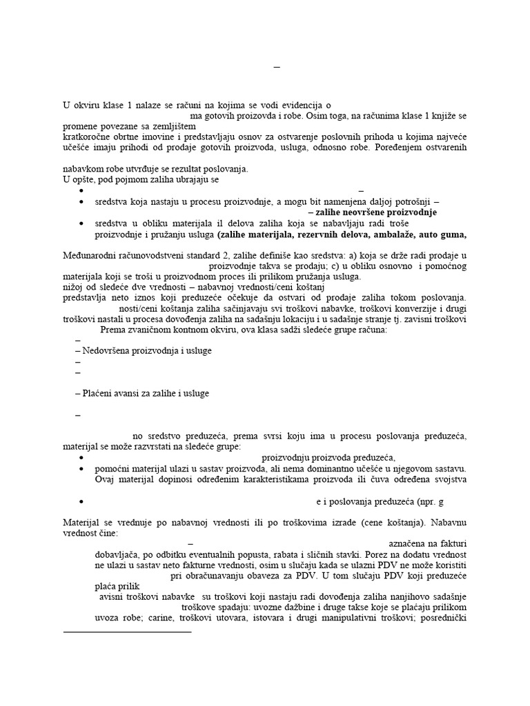 Finansijsko Racunovodstvo I Bilas III Predavanje | PDF