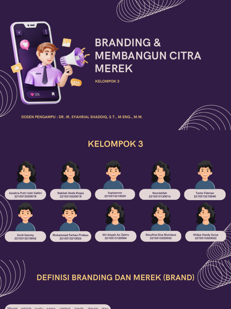 Kelompok 3 - Branding Dan Membangun Citra Merek | PDF