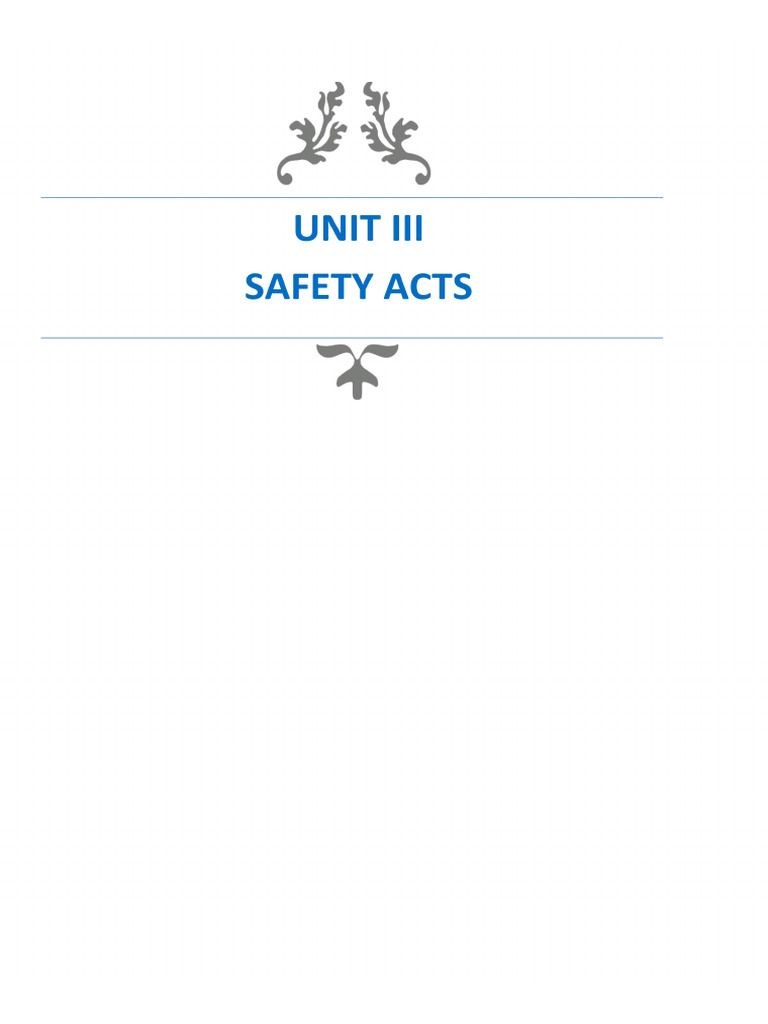 Safety Engineering Unit-3 | PDF