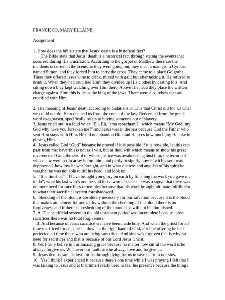 Christian Values Education | PDF | Crucifixion Of Jesus | Sacrifice