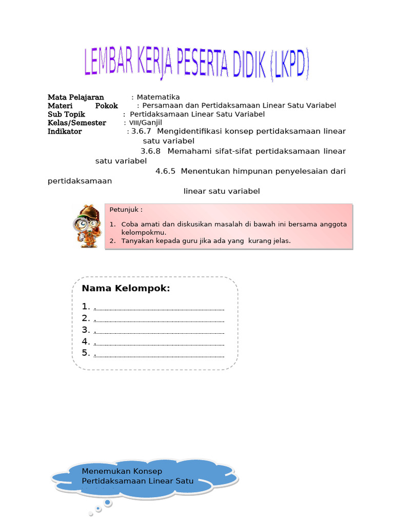 LKPD PTLSV Docx | PDF