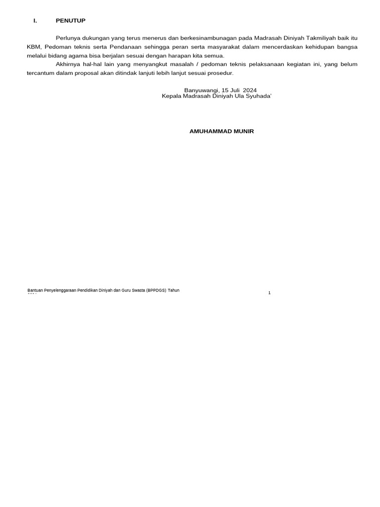 Format Daftar Nama Siswa Dan Guru (TTD Pengawas Pai) | PDF