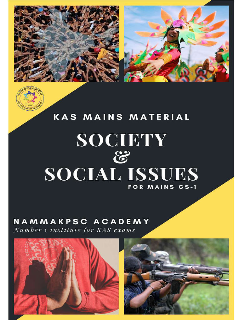 Society and Social Issues - NammaKPSC Academy Mains Module | PDF ...