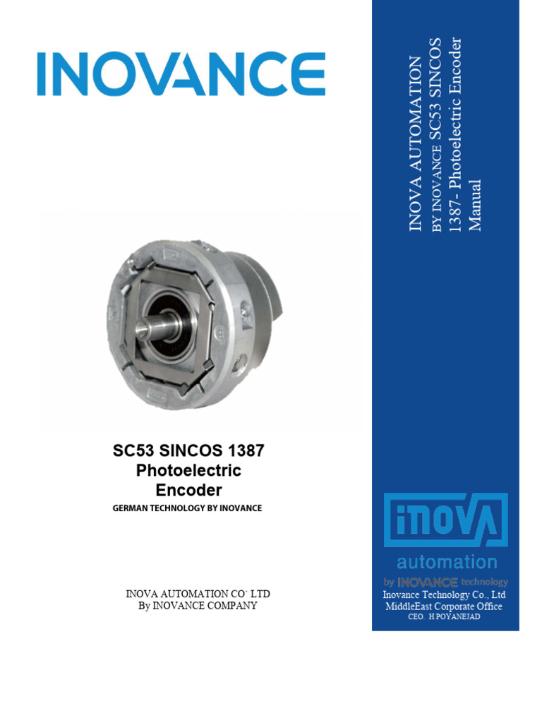 INOVANCE SINCOS 1387 Encoder by InovaAutomaion | PDF | Amplitude ...