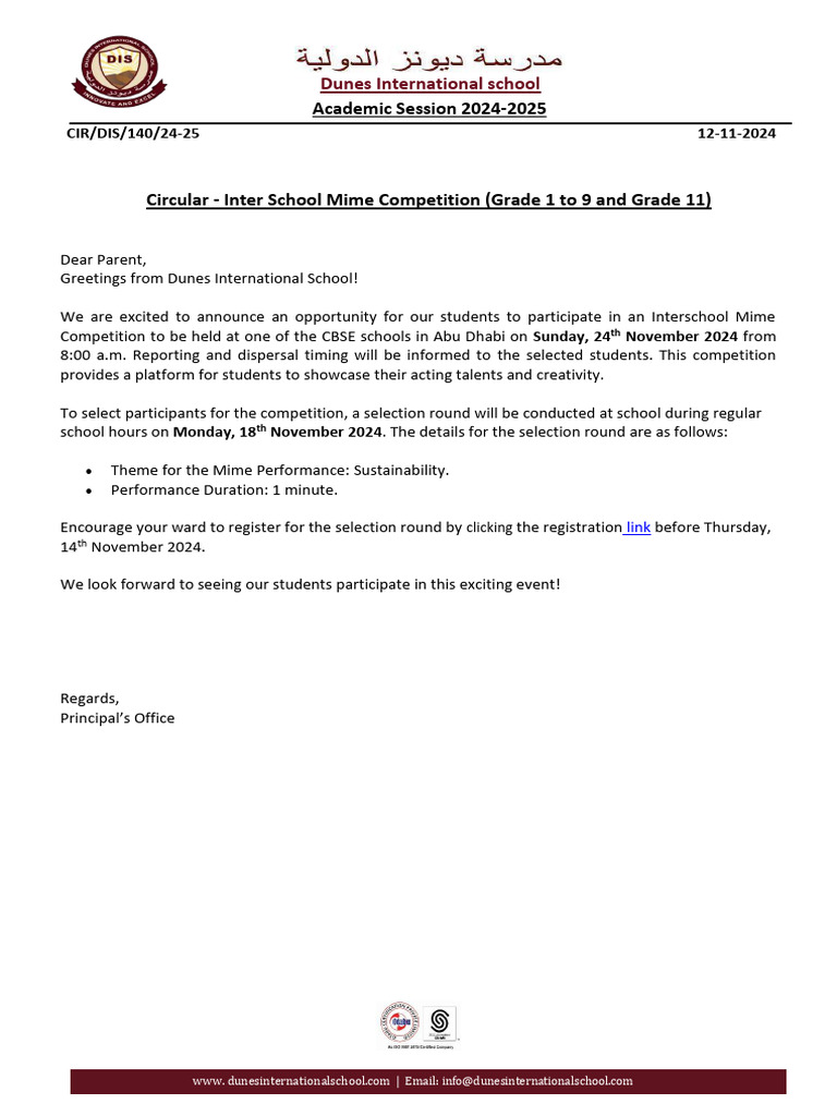 Cir 140 Mime Competition | PDF | Business | Art