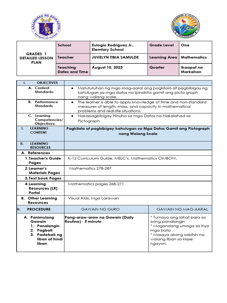 DLP Juvelyn Tibia Samulde Mathematics 1 | PDF