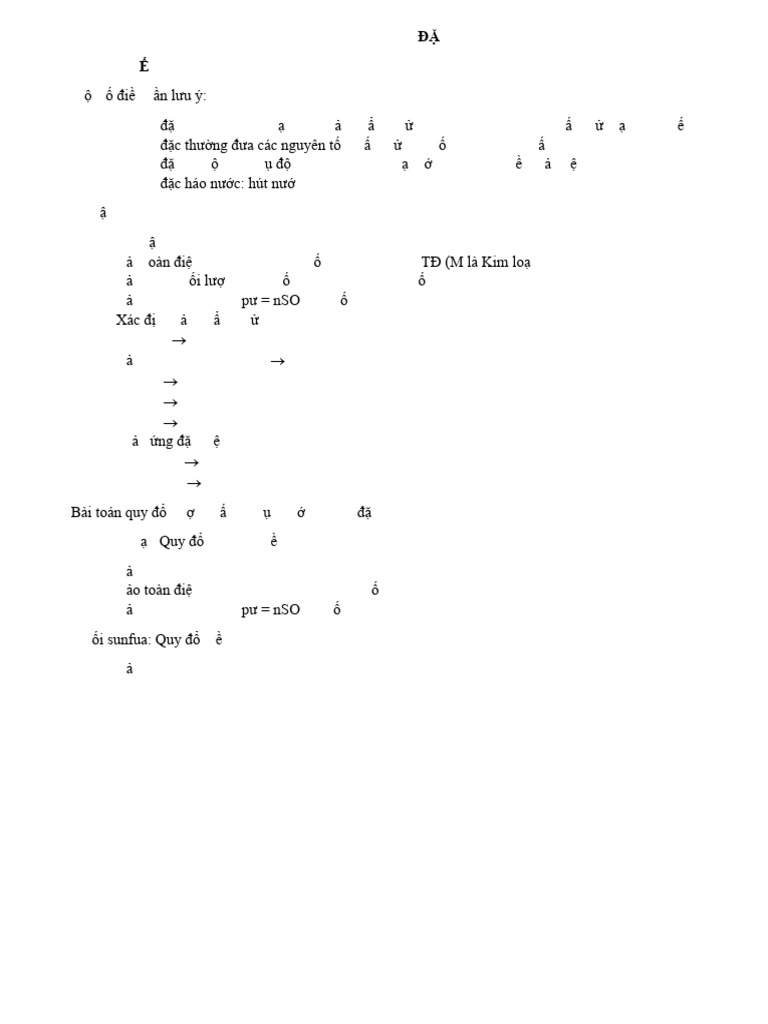 Axit Oxi Hoa Manh - H2SO4 Đ | PDF