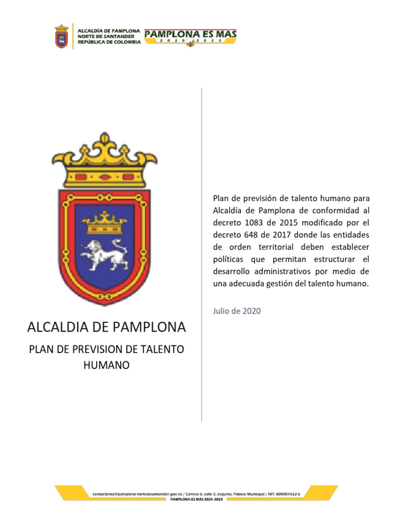 Plan de Prevision TH 2020 | PDF | Gestión de recursos humanos | Business