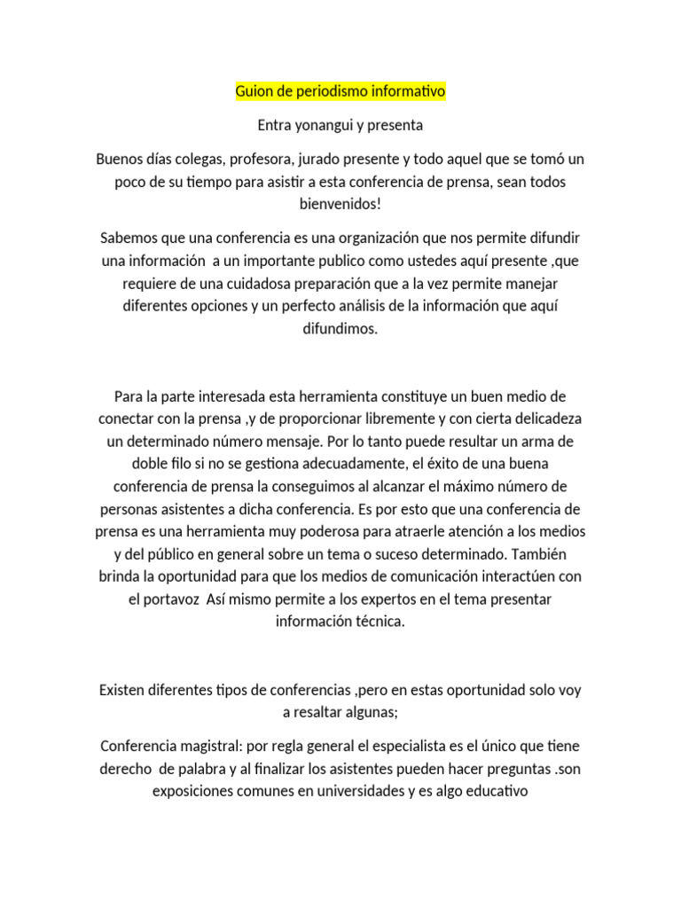 Periodismo Informativo | PDF | Relaciones públicas