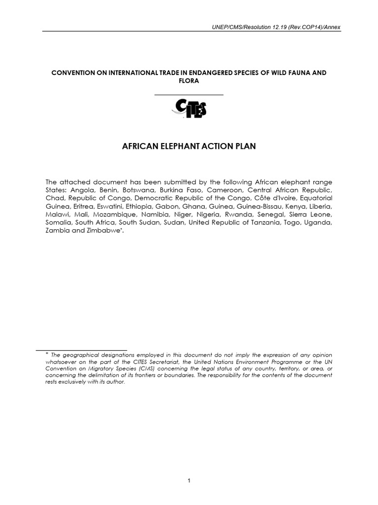 Cms Cop14 Res.12.19 Rev - Cop14 Annex African-elephant-Action-plan e 0 ...