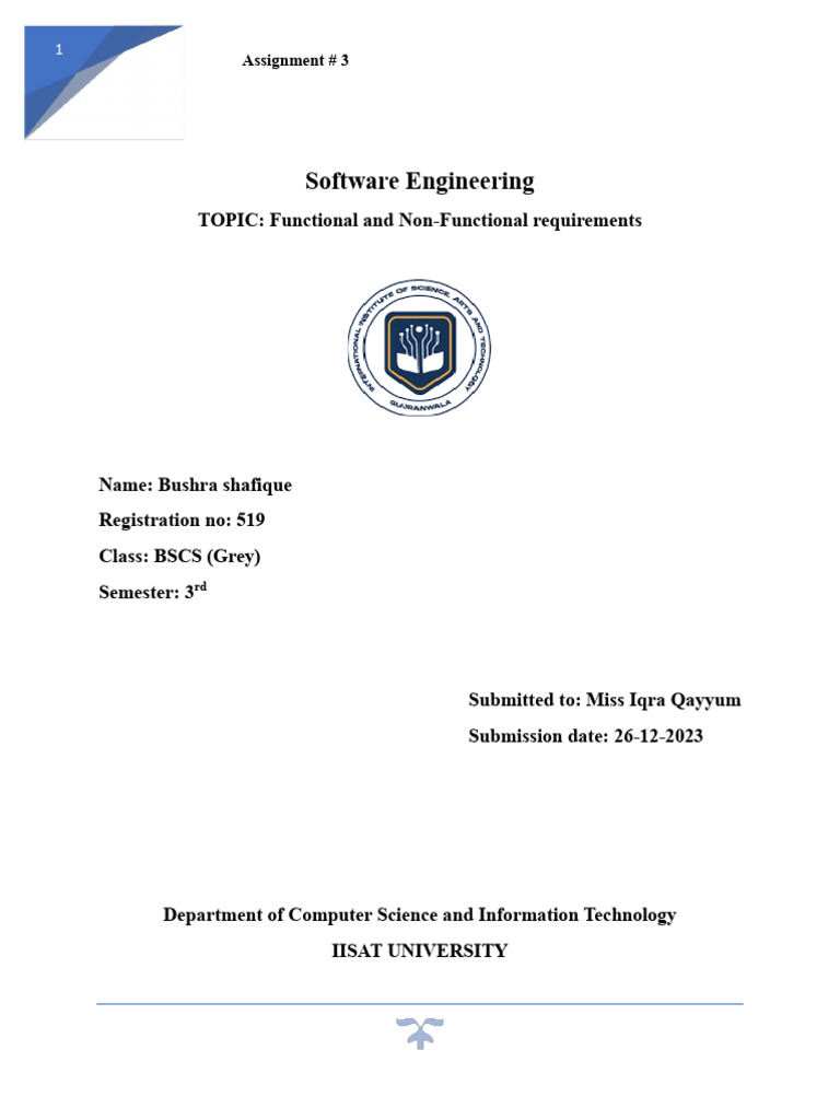 Bushra Shafique-519-Assignment#3 | PDF | Usability | Menu (Computing)