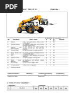 TLB Daily Checklist | PDF | Loader (Equipment)