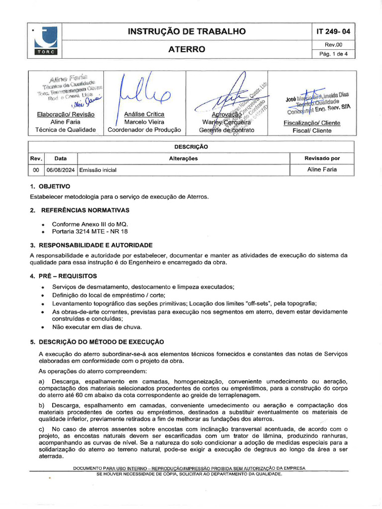 IT 249-04 Aterro | PDF