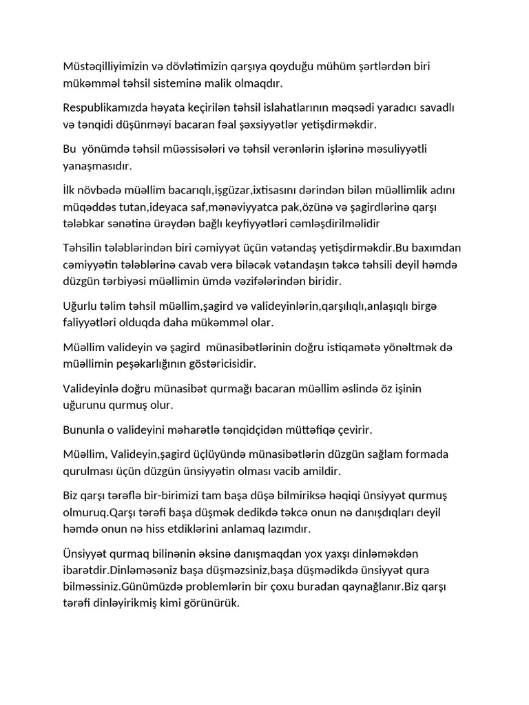 Valideyn Iclası | PDF