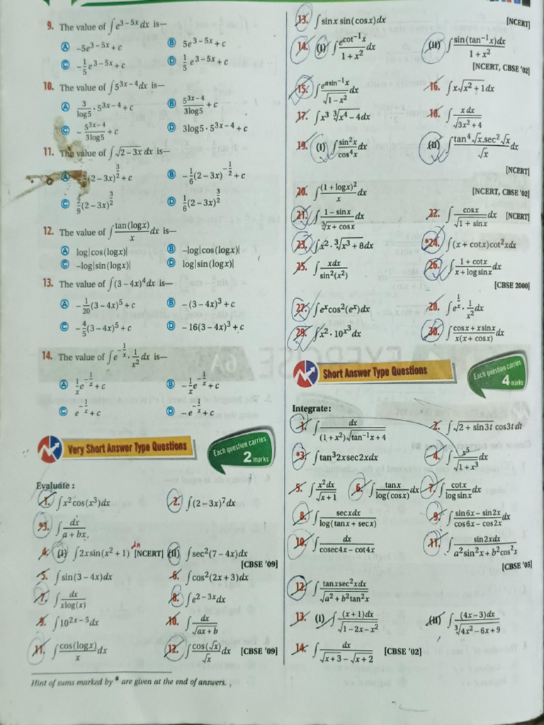 Method Of Substitution Pdf Trigonometric Functions