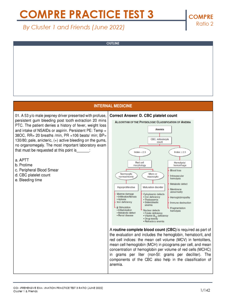 Medical Exam Prep for Students | PDF | Medicine | Tests