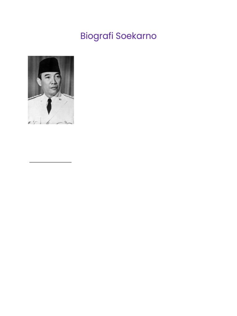 Biografi Soekarno | PDF