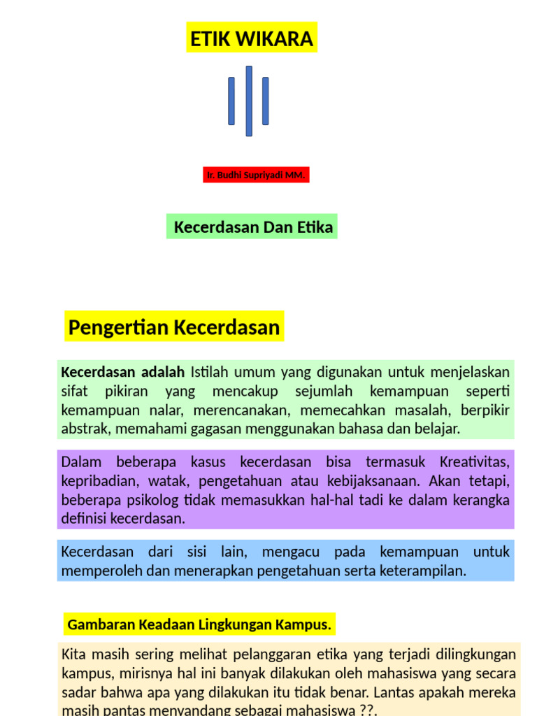 Etik Wikara 3 | PDF | Karier & Perkembangan | Sains & Matematika
