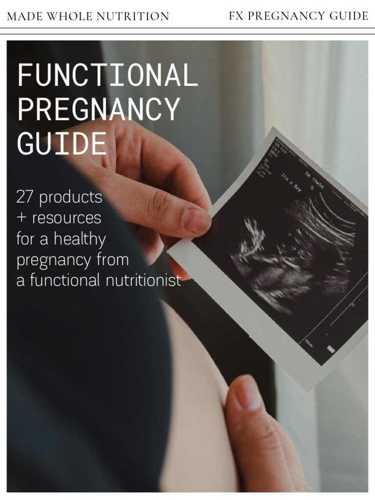 Functional Pregnancy Guide | PDF | Pregnancy | Nutrition