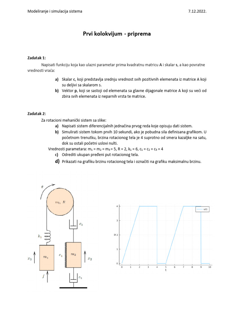 MISS E3 - Priprema Za Kolokvijum 1 | PDF